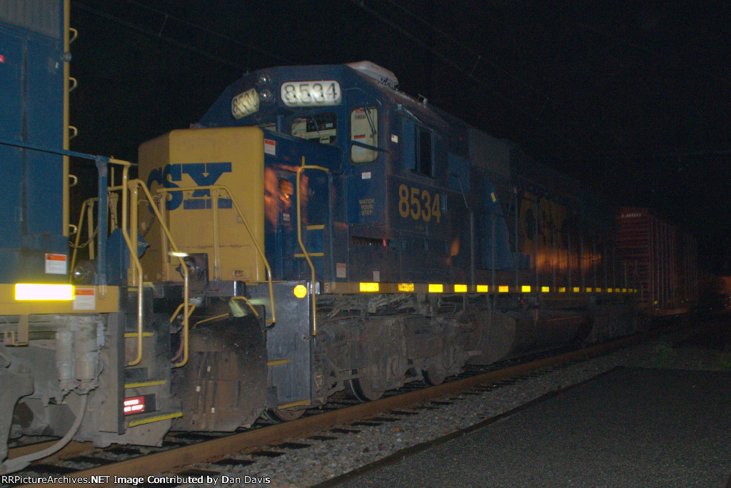 CSX SD50-2 8534 trails on C746-10